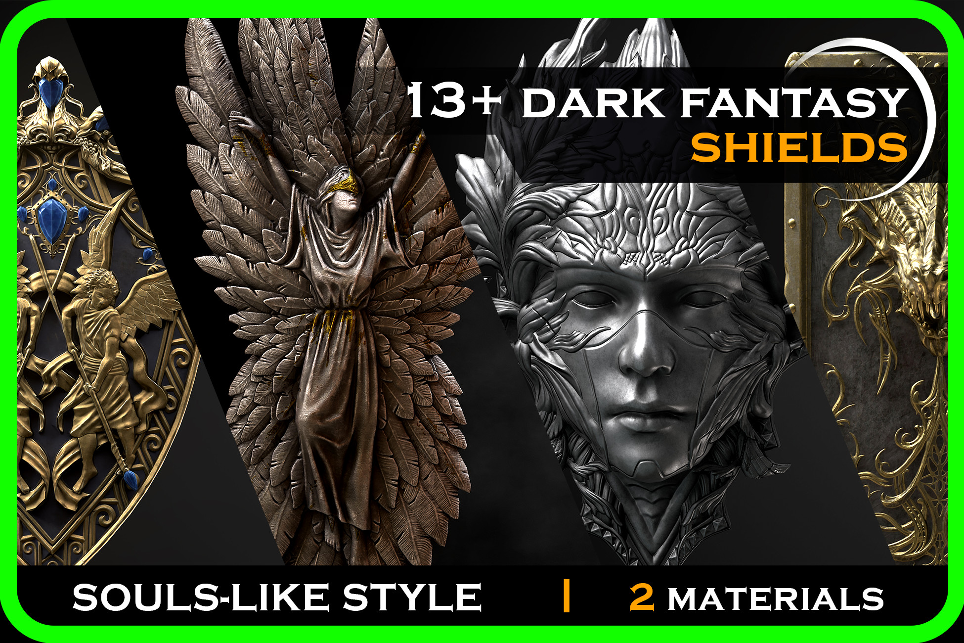 Dark Fantasy Shield by Naked Singularity Studio