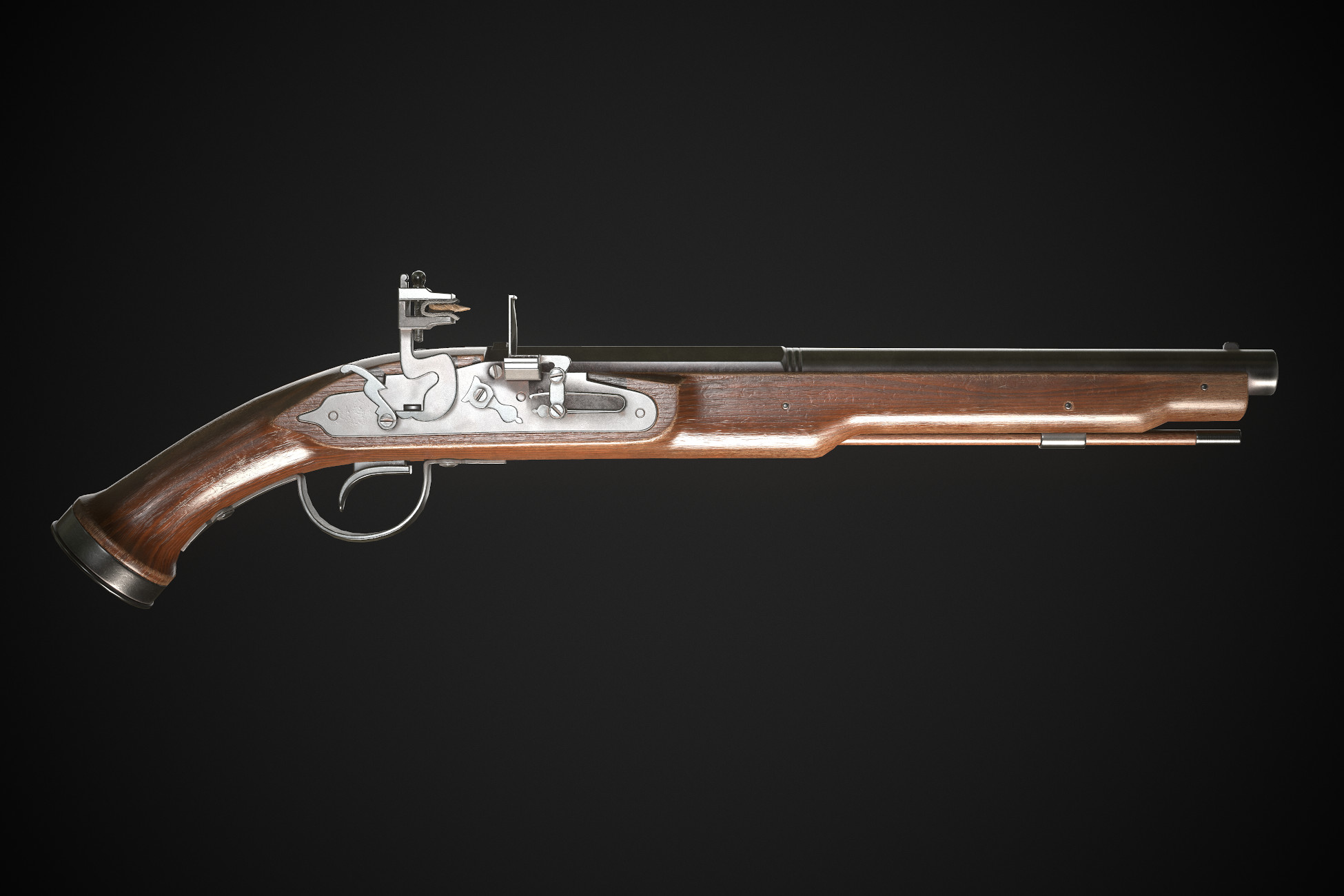 Flintlock Pistol 01 Classic | 3D 銃器 | Unity Asset Store
