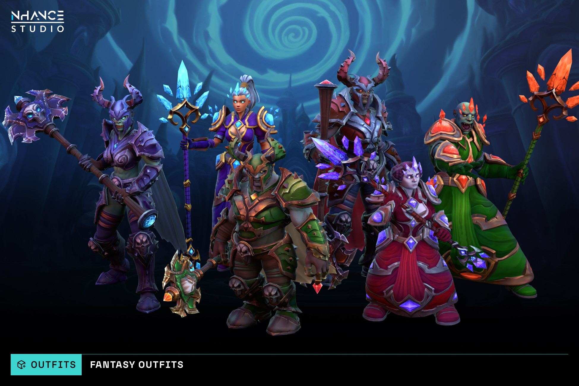 Stylized Fantasy Outfits Pack #1 | 3D キャラクター | Unity Asset Store