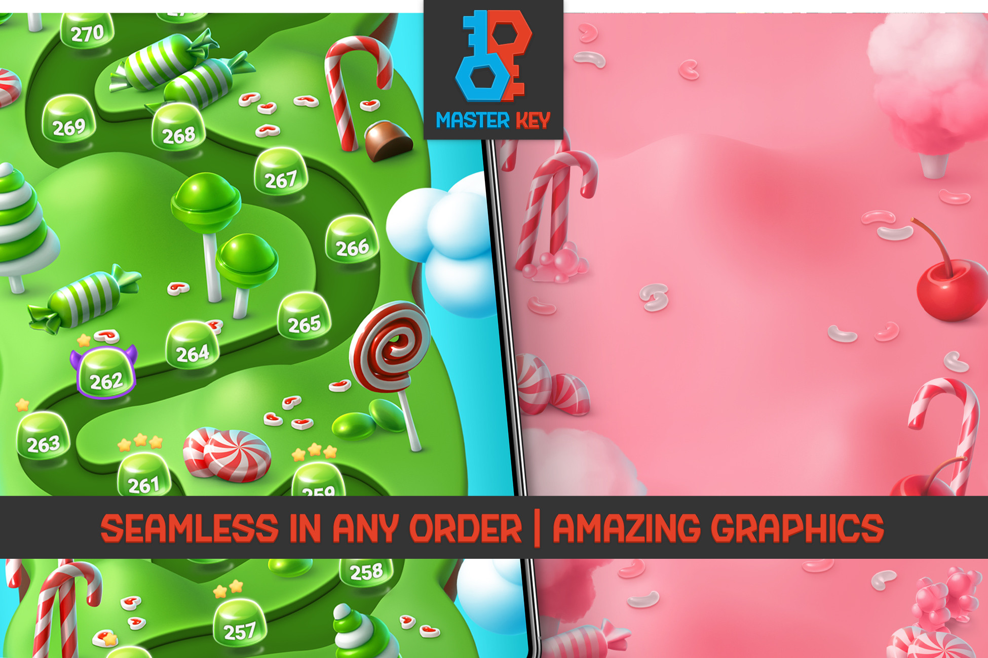 Candy Level Map Maker | パック | Unity Asset Store