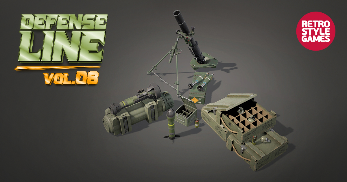 Defense Line Vol.8 - Combat Zone | 3D Weapons | Unity Asset Store