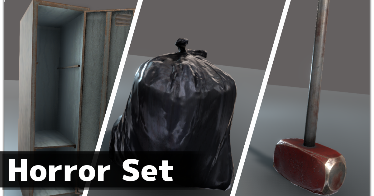 Horror Set | 3D Props | Unity Asset Store