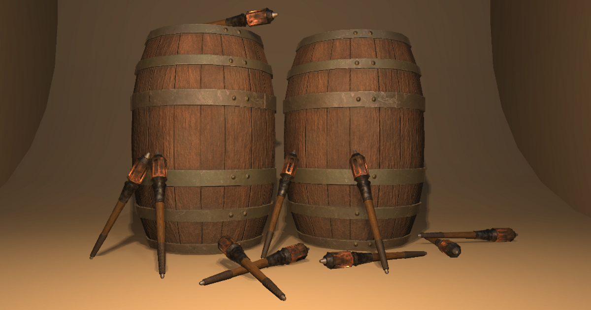 Old Hand Torch | 3D 小道具 | Unity Asset Store