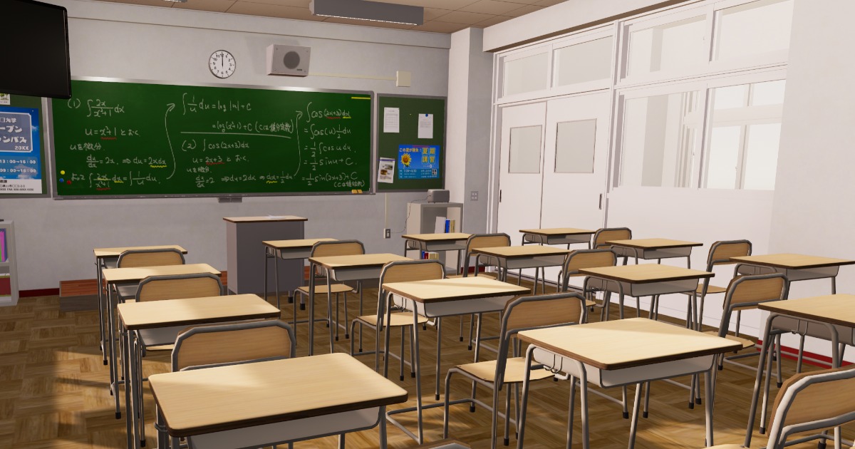 Japanese Classroom Asset | 3D Environments | Unity Asset Store