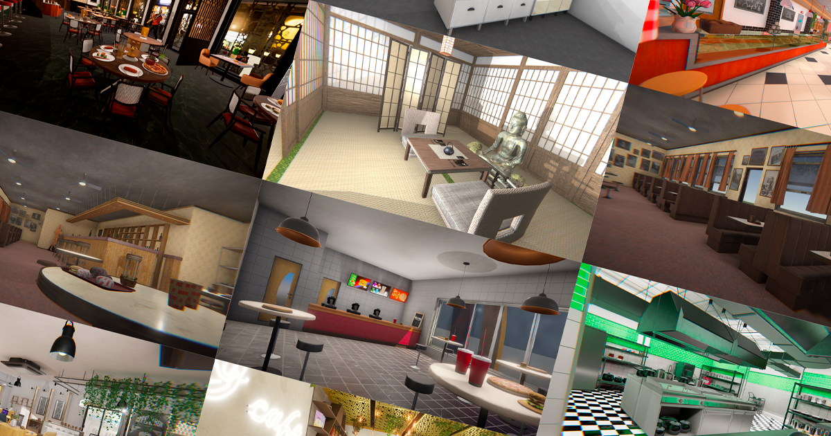 Cafes and restaurants - Big Pack | 3D Environments | Unity Asset Store