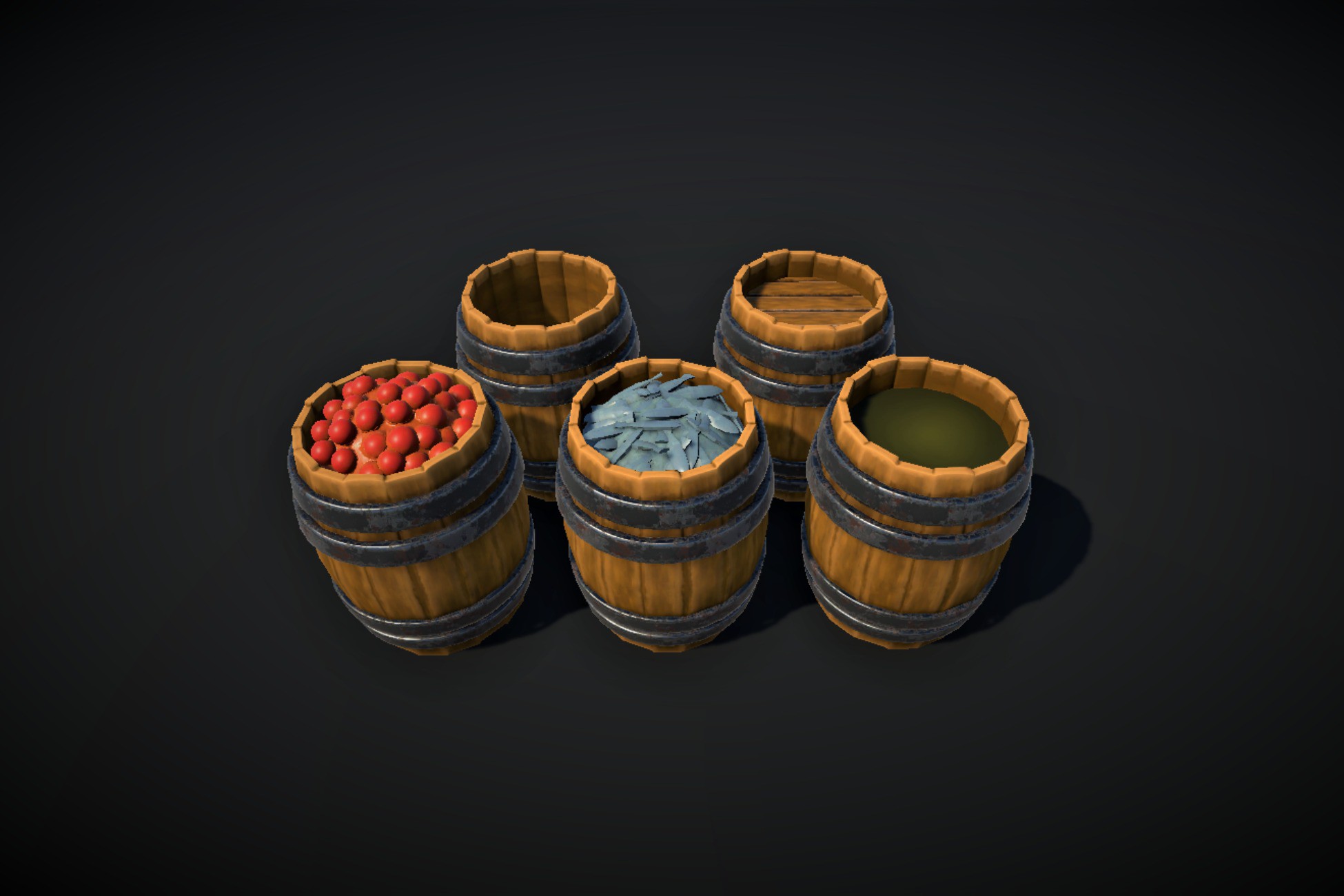 Stylized Modular Barrel Pack | 3D 環境 | Unity Asset Store