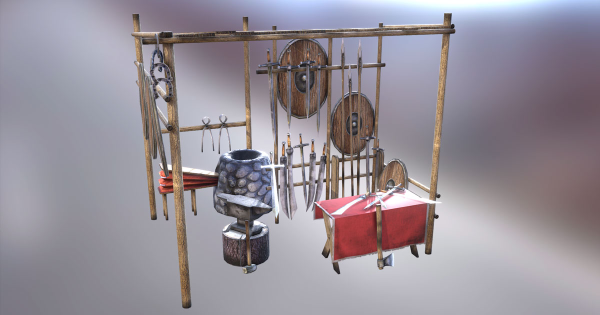 Blacksmith Stall | 3D Historic | Unity Asset Store