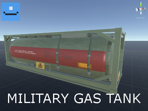 Military gas tank + destroyed version | 3D 工場用品 | Unity Asset Store