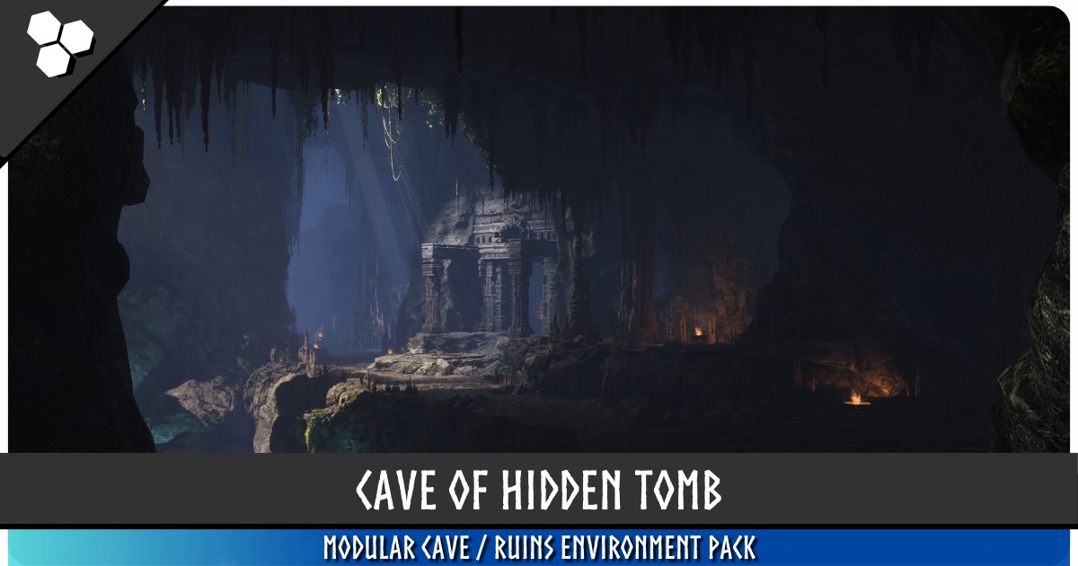 Modular Cave (Ancient Cave, Ancient Ruins, Mayan Ruins, Cavern) | 3D Dungeons | Unity Asset Store