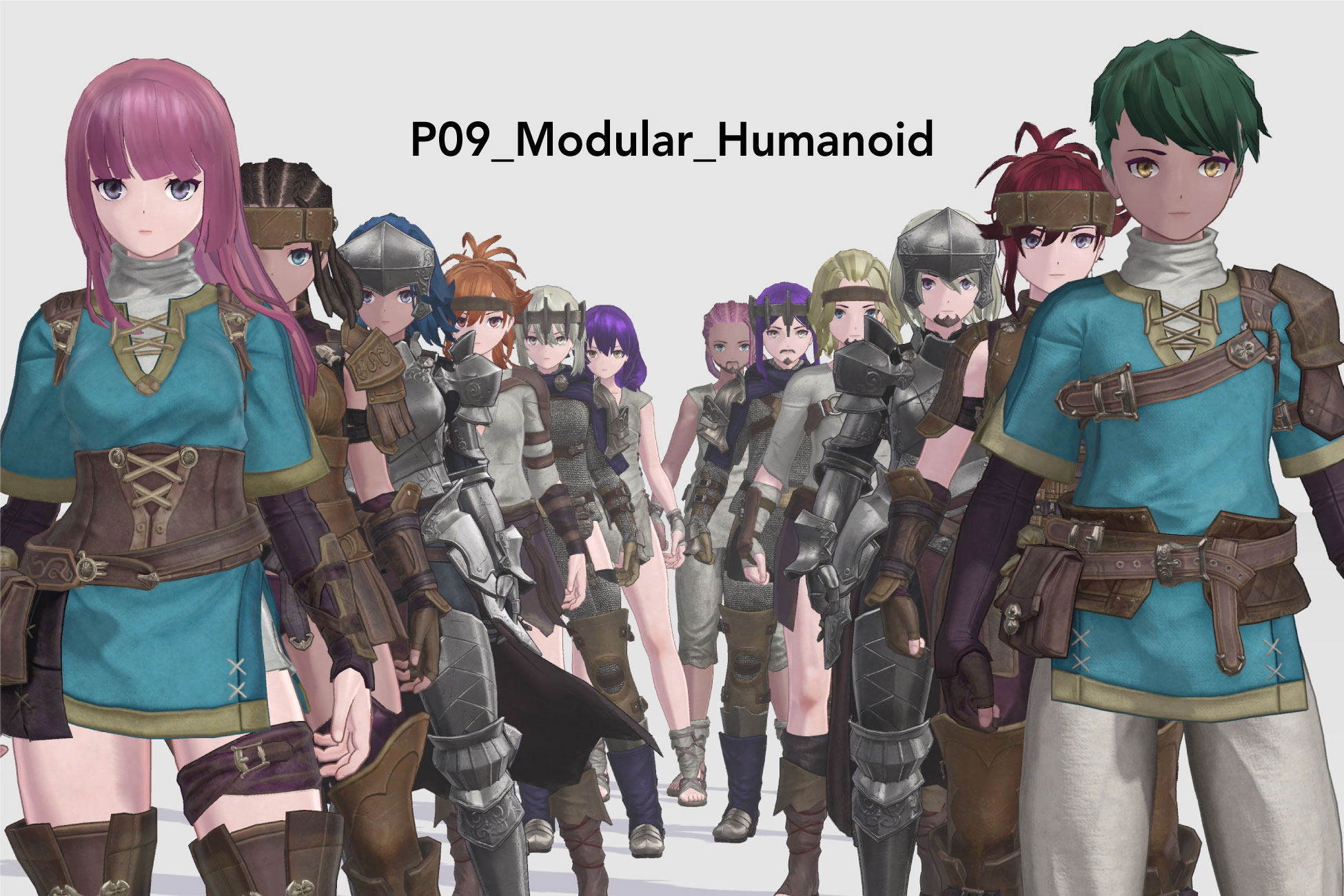 P09_Modular_Humanoid | 캐릭터 | Unity Asset Store