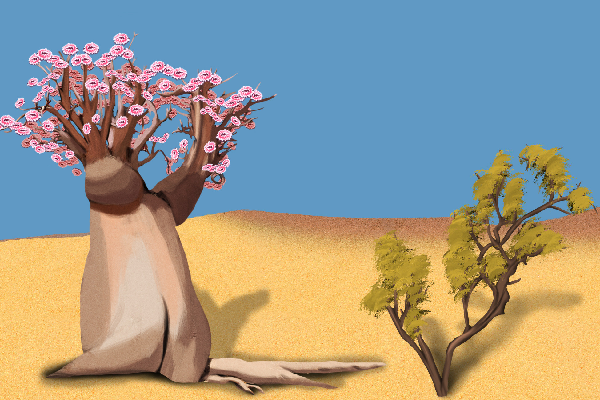 2D Desert Plants Pack - Handcrafted|Customisable | 2D Environments ...