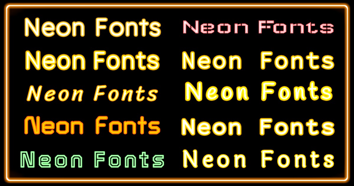 Neon Fonts | 2D フォント | Unity Asset Store