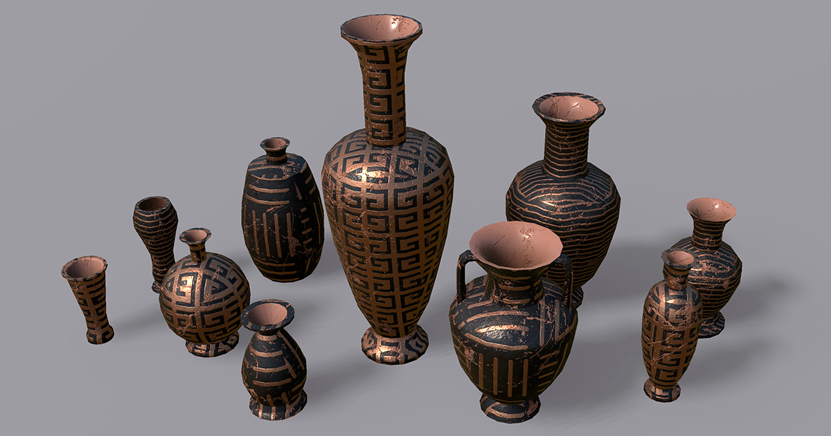 Vases PBR - Vol.2 | 3D Props | Unity Asset Store