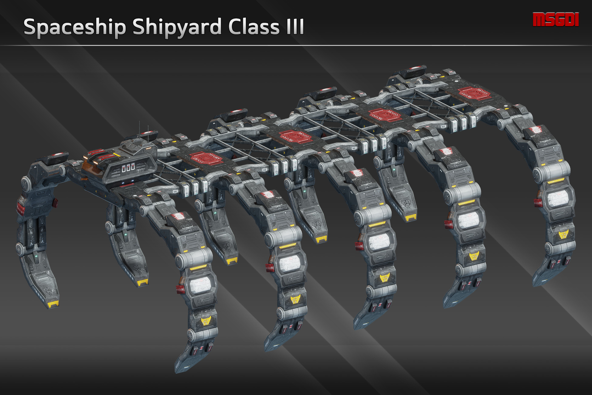 Spaceship Shipyard Class III | 3D 宇宙飞船 | Unity Asset Store
