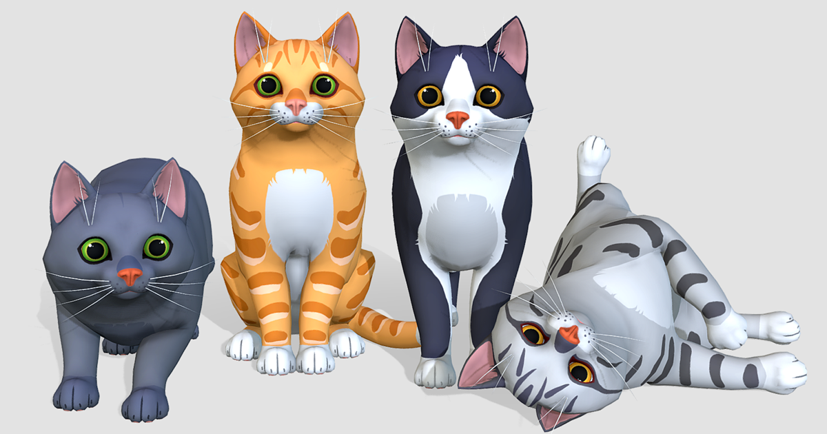 Cartoon Cats pack | Characters | Unity Asset Store
