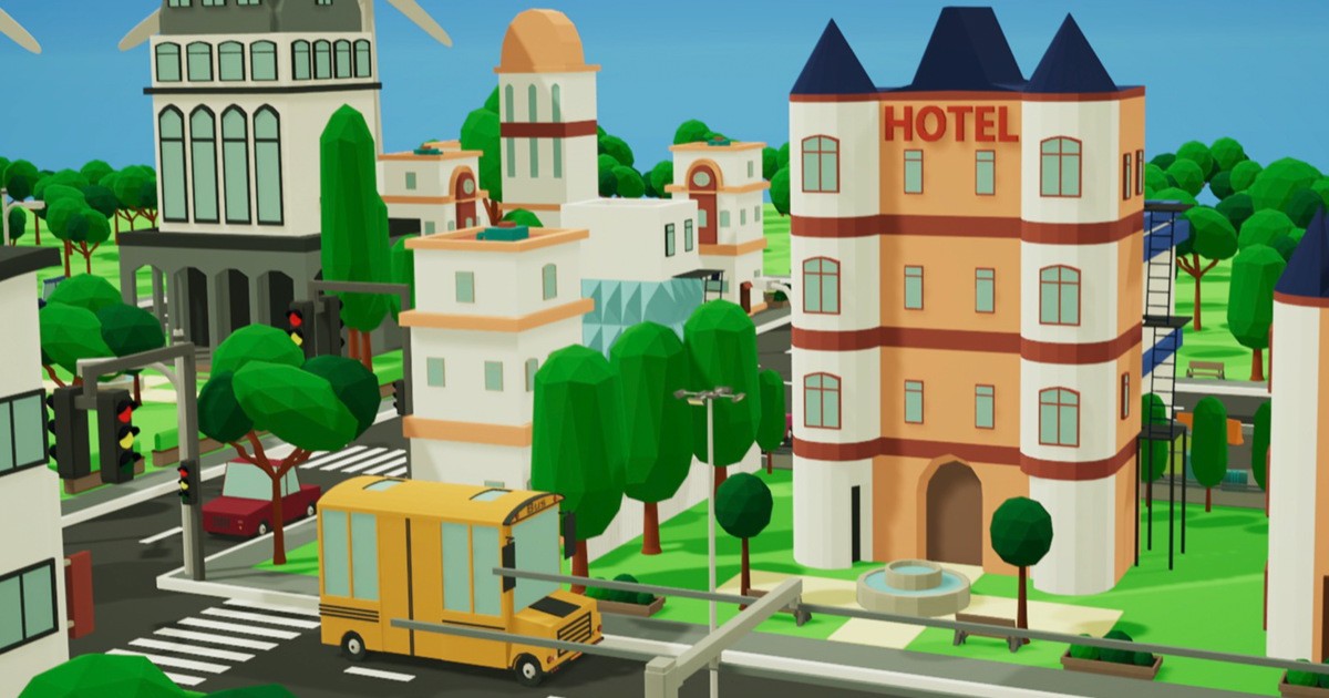 Cartoon City - Low Poly Assets | 3D Urban | Unity Asset Store