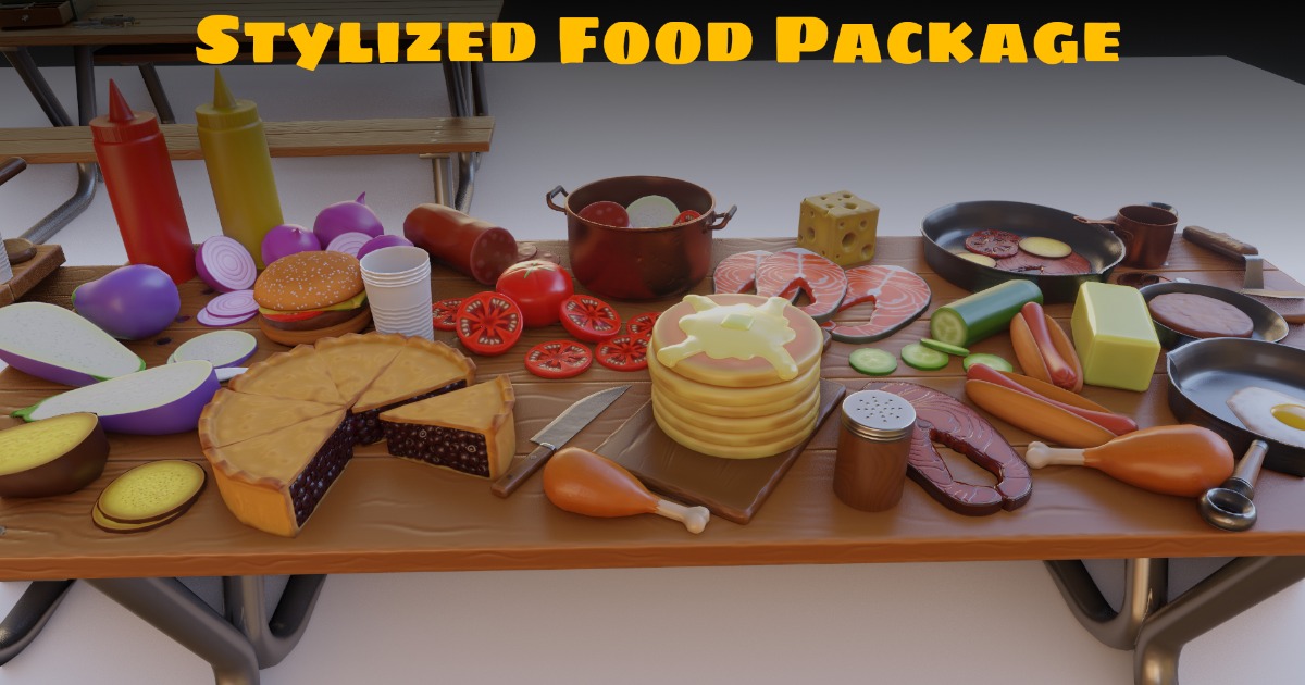 Stylized Food Package | 3D Food | Unity Asset Store