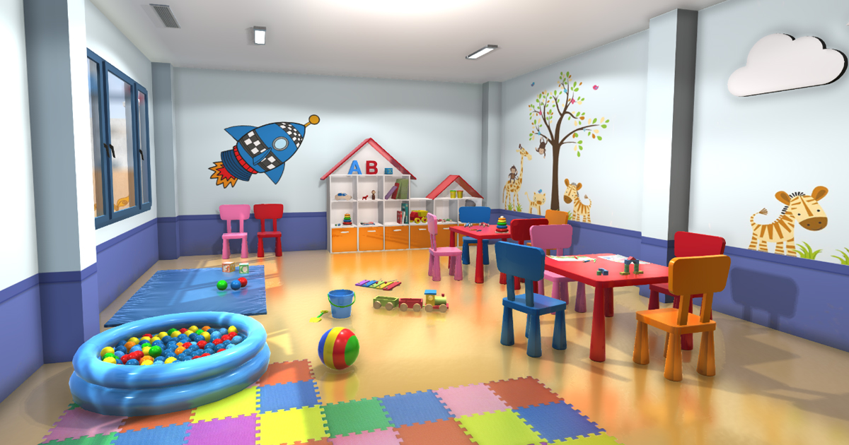Kindergarten Interior | 3D Interior | Unity Asset Store