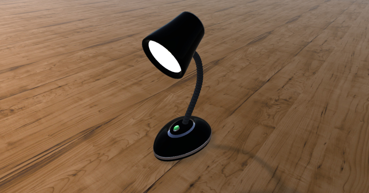 Led Desk Lamp Flexible | 3D Interior | Unity Asset Store