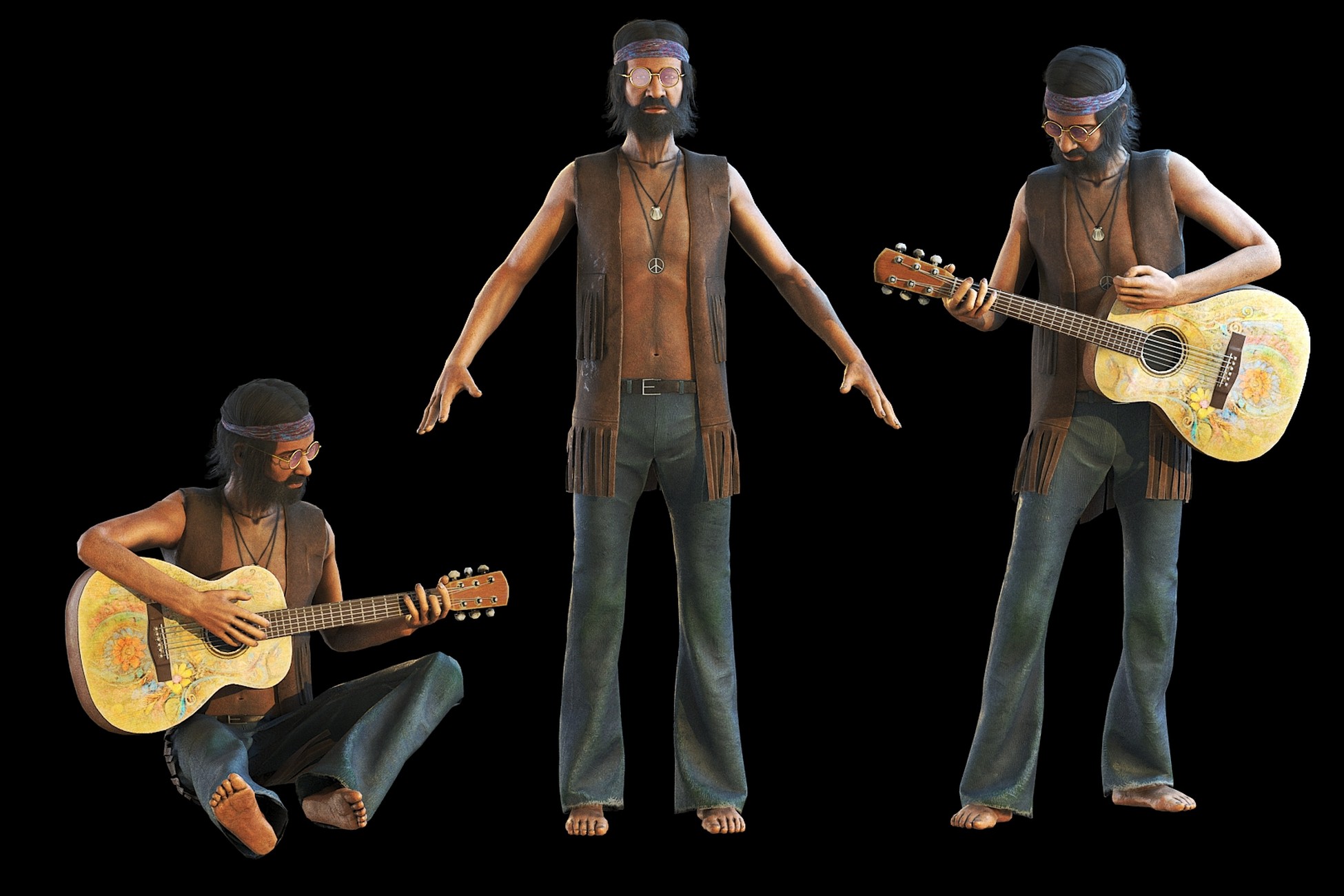 Hippie Matthew | 3D Characters | Unity Asset Store