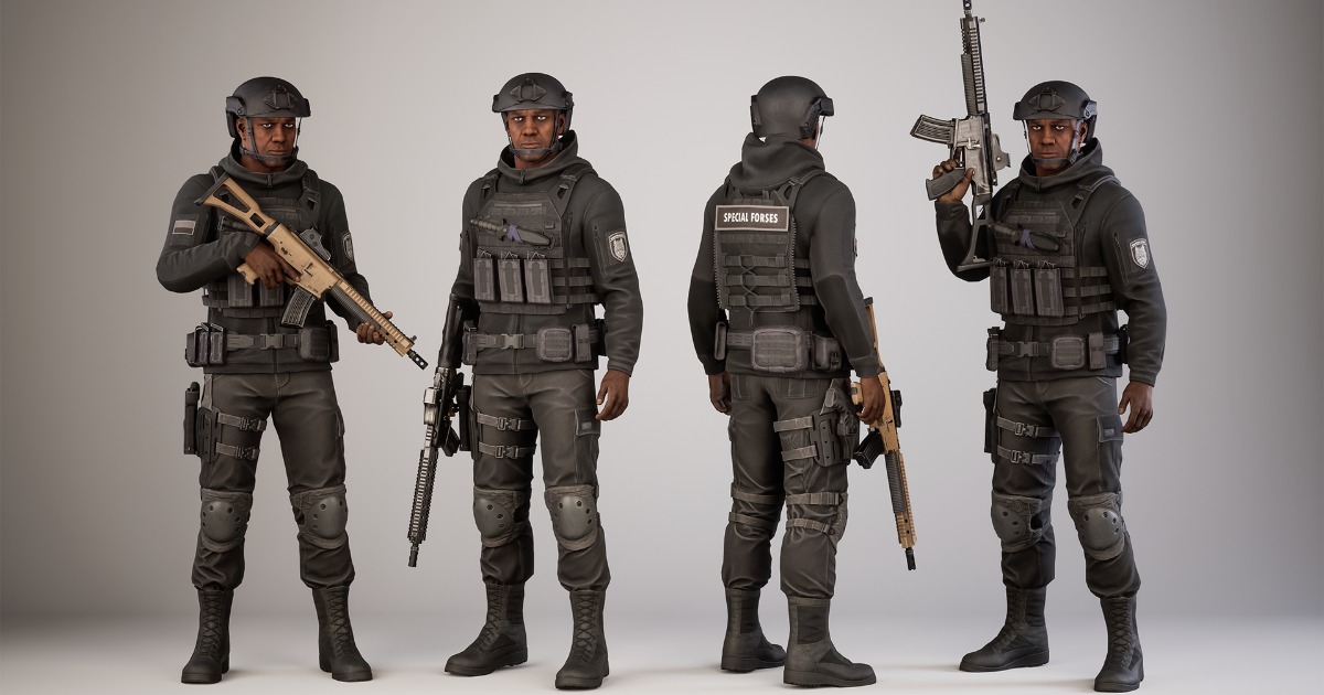 Casual Military Soldier 19 | 캐릭터 | Unity Asset Store