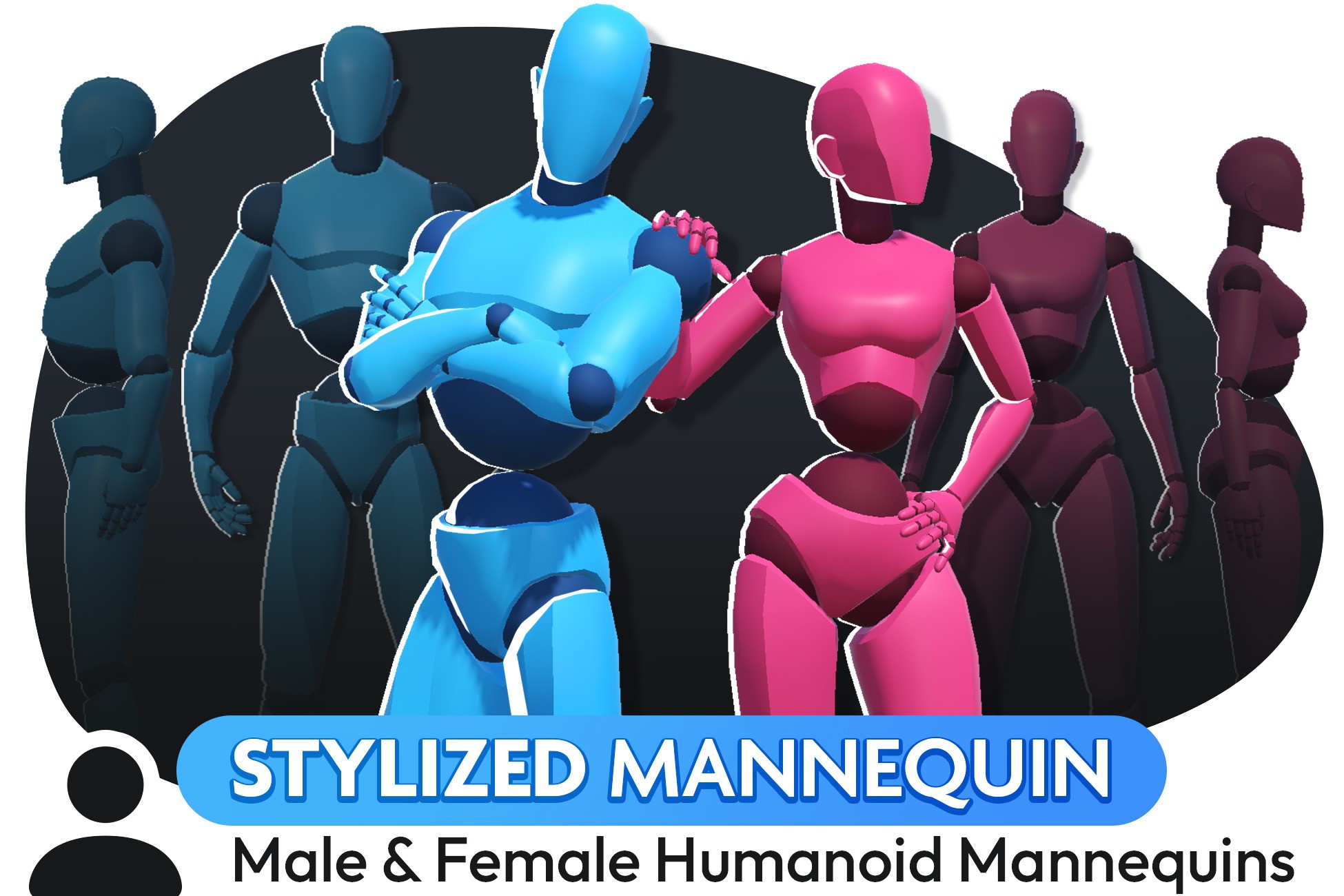 Stylized Humanoid Mannequins | 3D Characters | Unity Asset Store
