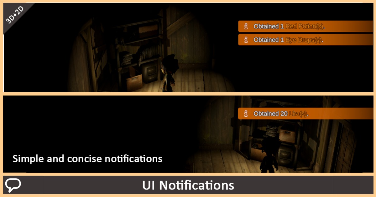 UI Ingame Notification | 2D GUI | Unity Asset Store