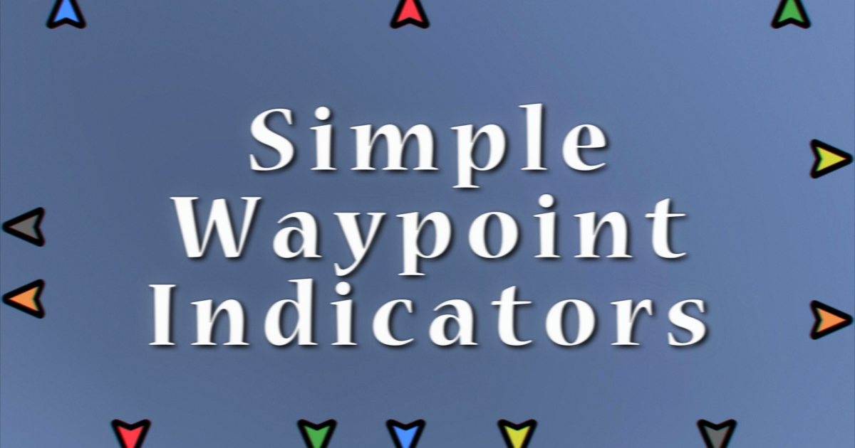 Simple Waypoint Indicators Gui Tools Unity Asset Store