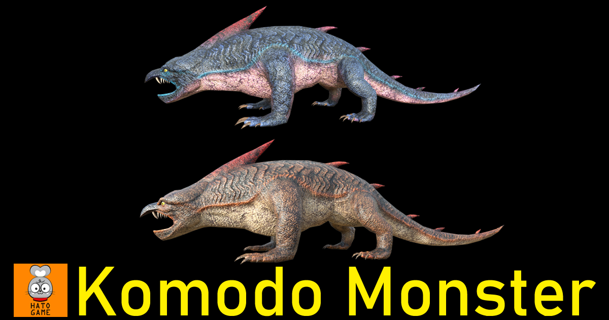 Monster: Comodo Dragon | 3D Creatures | Unity Asset Store