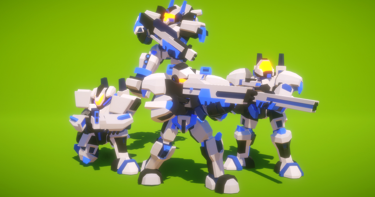 Robot Hero : Modular Polyart | 3D Robots | Unity Asset Store