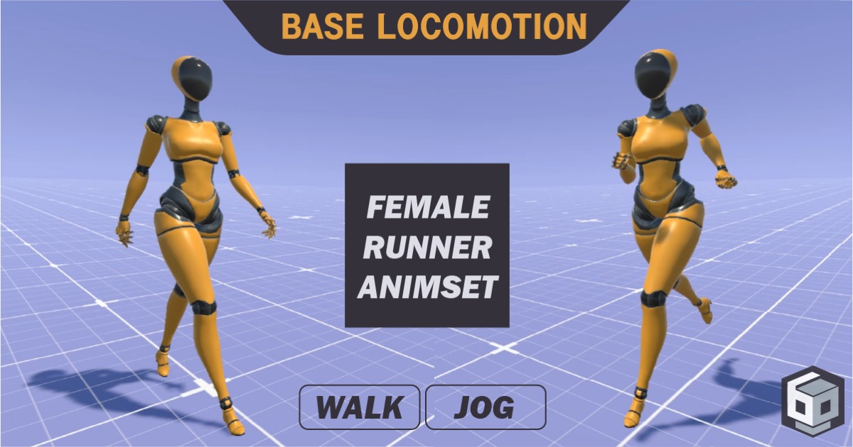 Female Runner Animset - FreeWalk&Jog | 3D Animations | Unity Asset Store