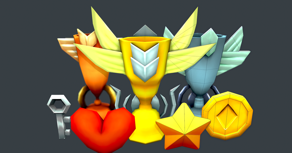 Collectible Items - Basic Set | 3D | Unity Asset Store