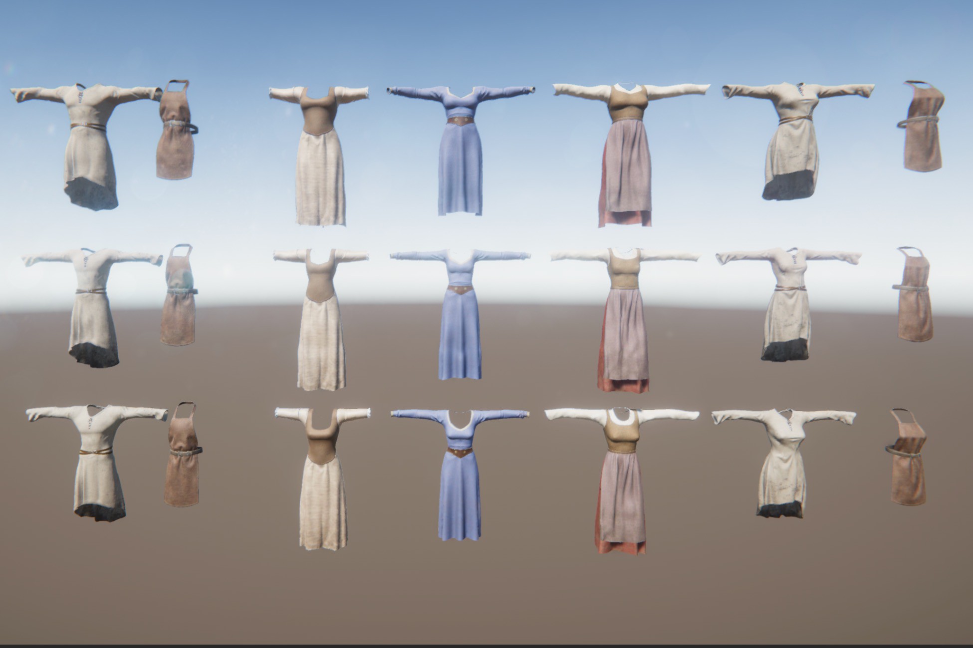 Fantasy Clothing and Wardrobe Pack 1 - Fantasy RPG | 3D Clothing ...