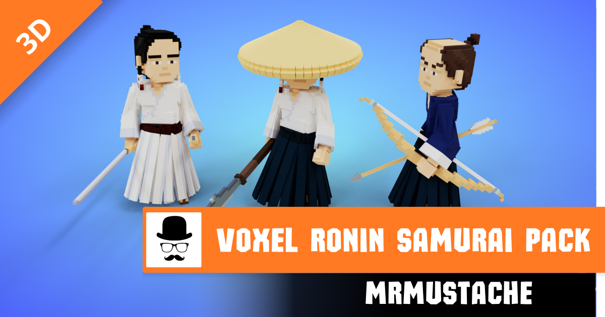 Voxel Ronin Samurai Pack | Characters | Unity Asset Store