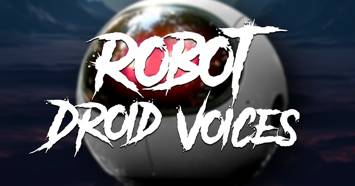 Robot Droid Voices | Audio Sound FX | Unity Asset Store