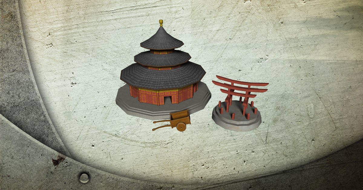 Cartoon Asian Props | 3D 주변환경 | Unity Asset Store