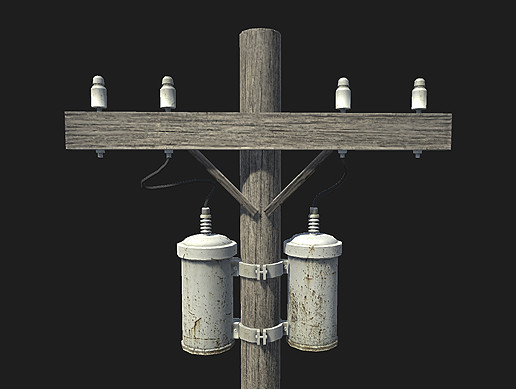 Wood Telegraph pole | 3D エクステリア | Unity Asset Store