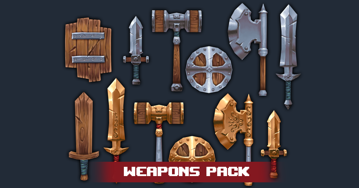 Basic 3D Weapon Pack | 3D | Unity Asset Store