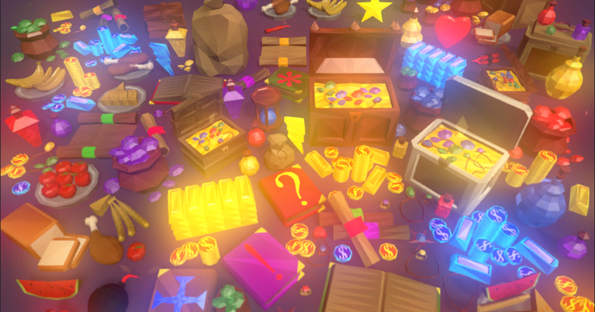 Low Poly Fantasy Loot Basic | 3D Fantasy | Unity Asset Store