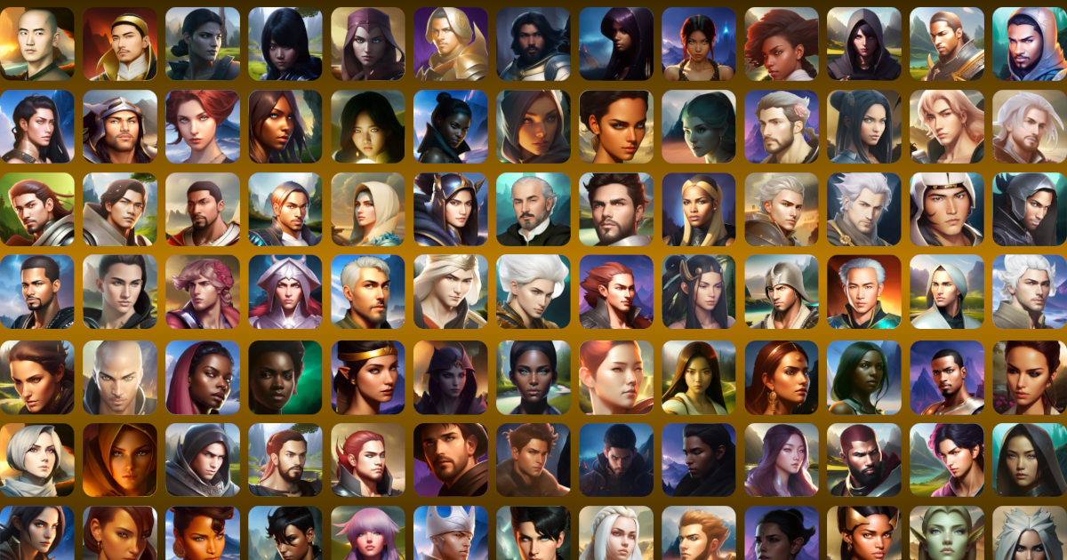 600+ Character Portraits With Modular Background | 2D Icons | Unity ...