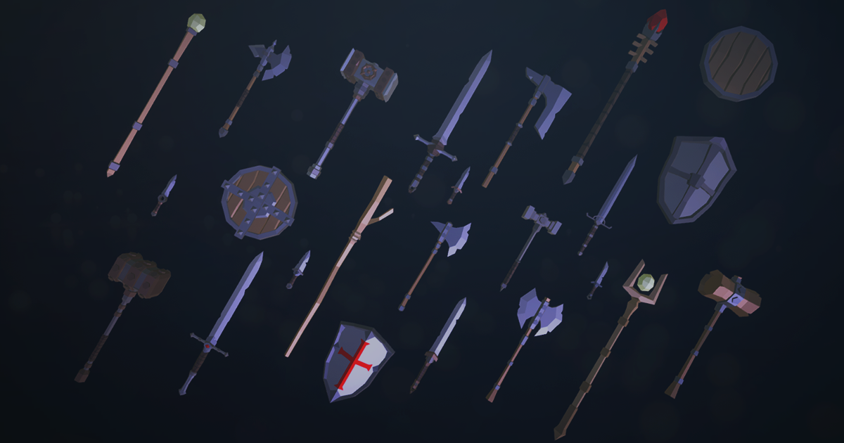 Stylized fantasy weapons | 3D Weapons | Unity Asset Store