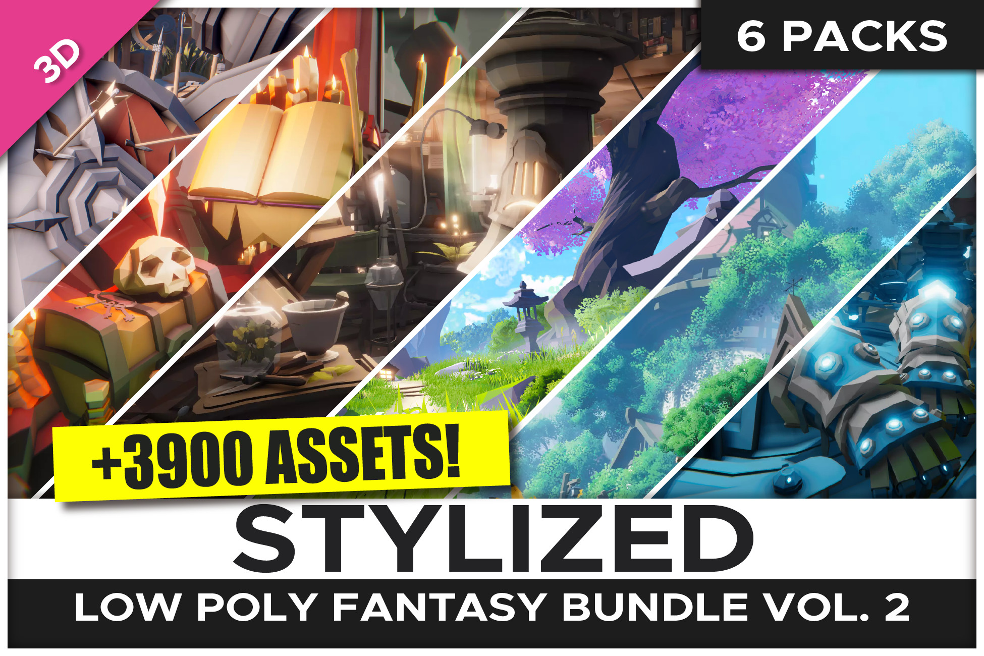 STYLIZED Low Poly Fantasy Bundle Vol. 2 | 3D Fantasy | Unity Asset Store