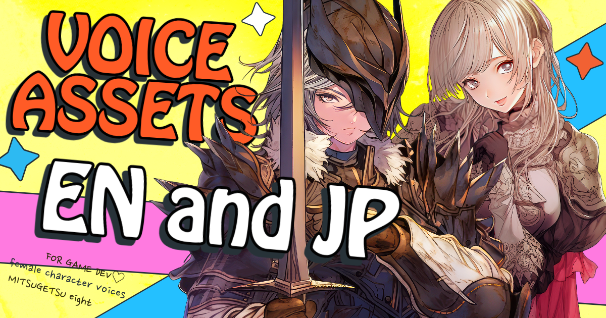 Voice Assets English and Japanese female characters| TSUKAERU EN and JP ...