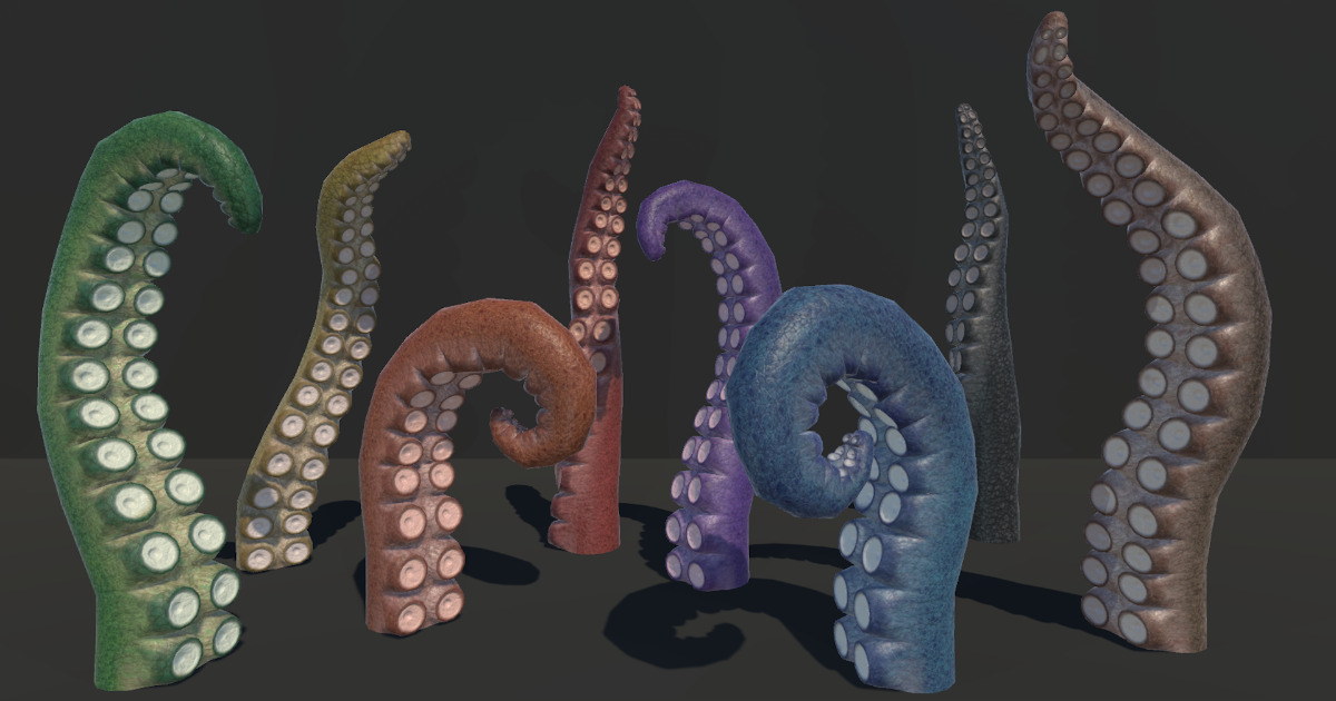 Tentacle - PBR | 3D Creatures | Unity Asset Store