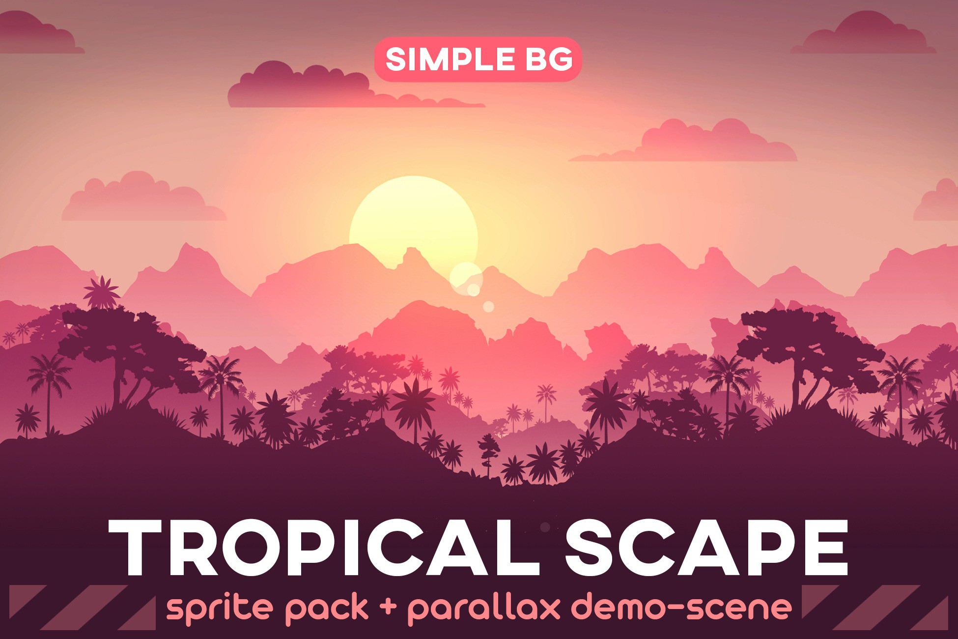 Tropical Landscape | 2D Environments | Unity Asset Store