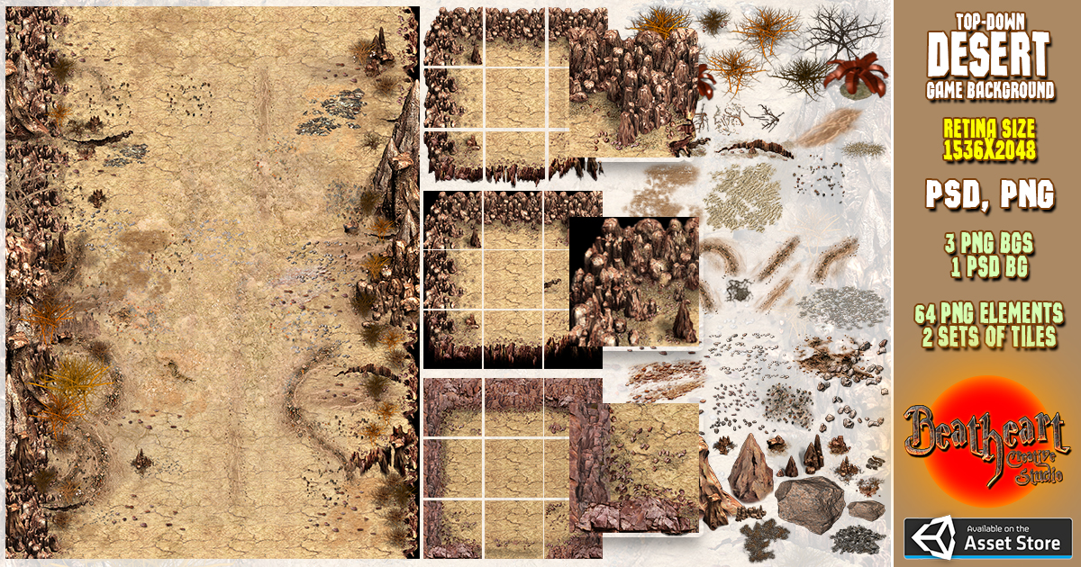 2D Desert Game Backgrounds Pack. | 2D Environments | Unity Asset Store