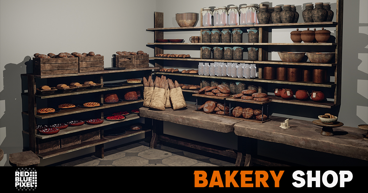 Medieval Bakery Props | 3D Props | Unity Asset Store