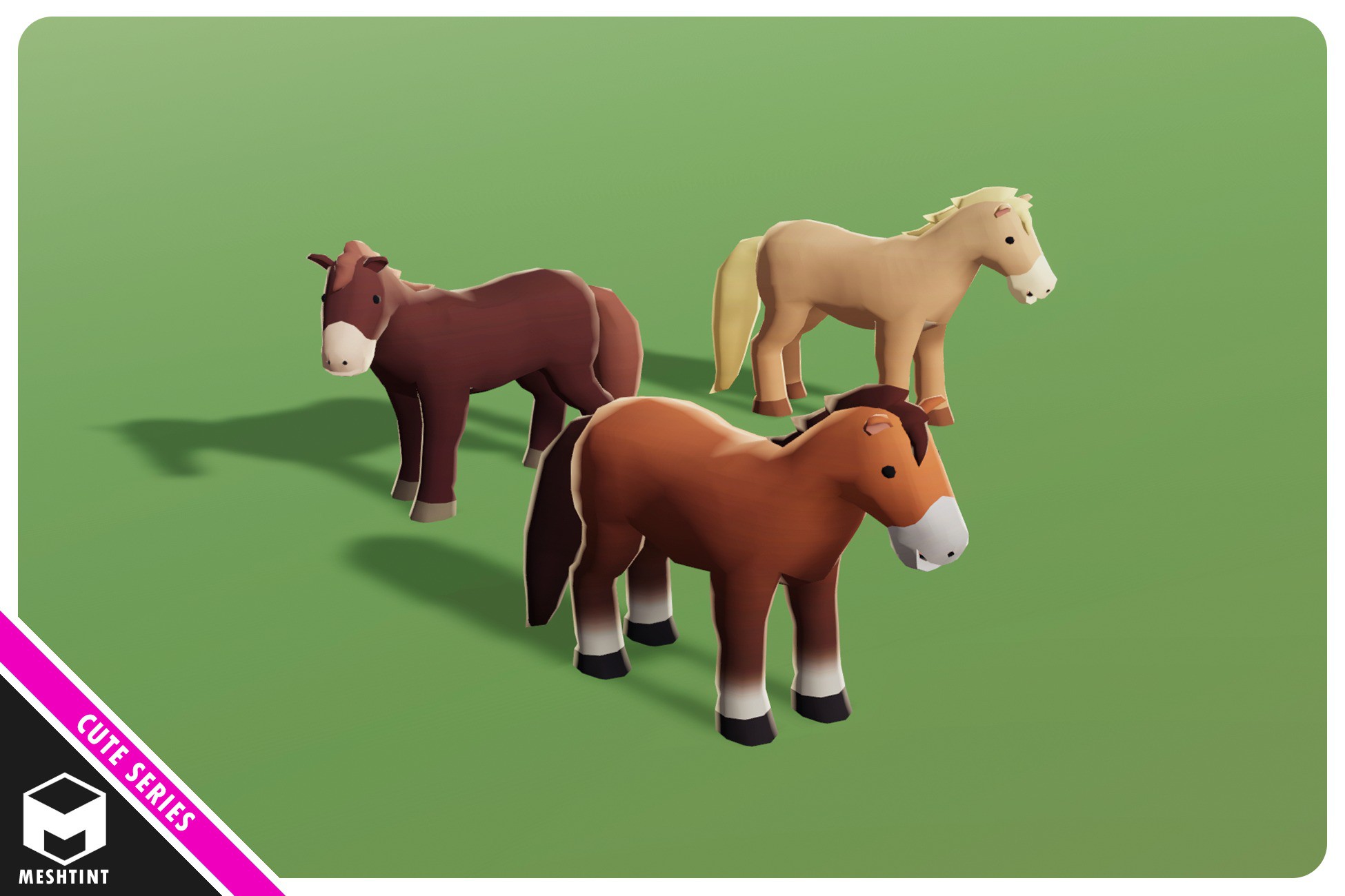 Farm Horse Cute Series | Characters | Unity Asset Store