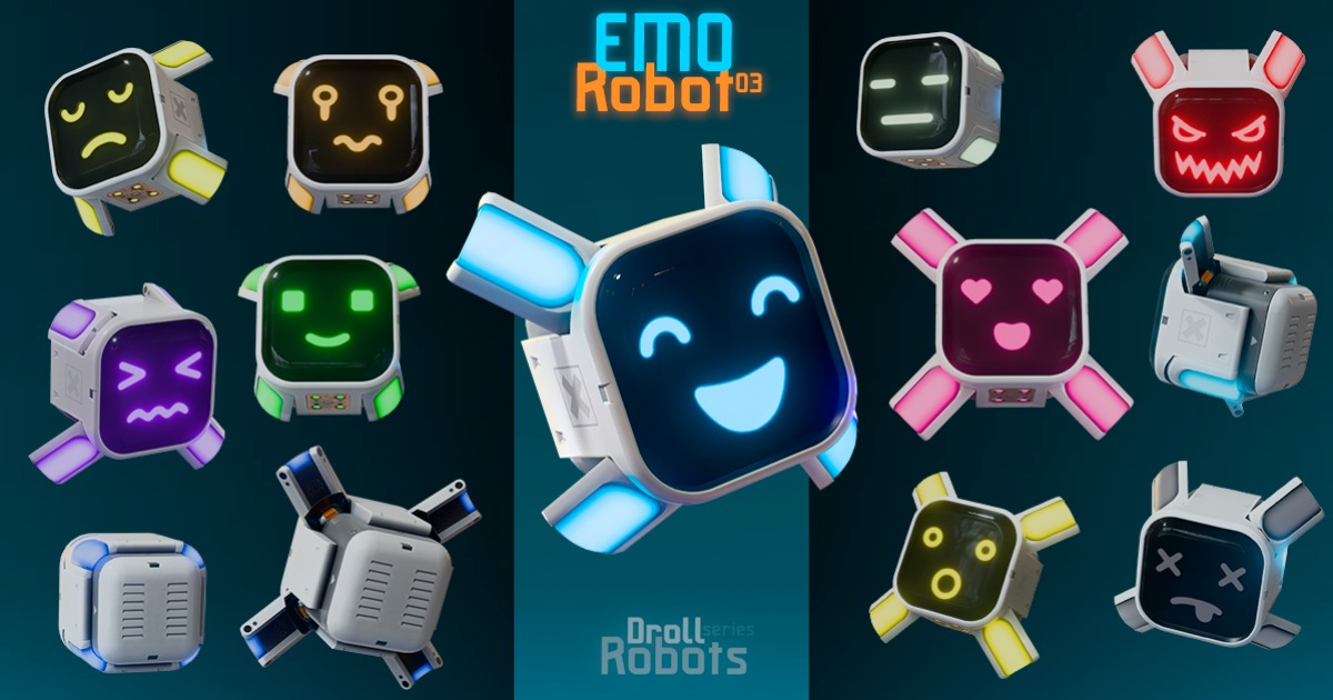 Emo Robot 03 | 3D Robots | Unity Asset Store
