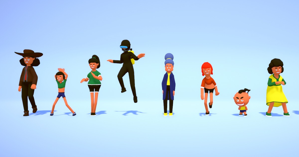 3D Stylized Characters Pack 7 | 3D Humanoids | Unity Asset Store